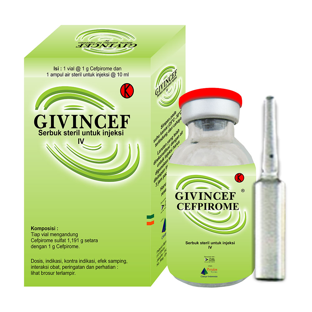 Givincef Injection - PT Pyridam Farma Tbk.